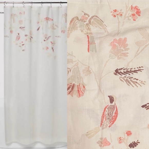 Threshold | Bath | New Floral Shower Curtain Shadow Rose Threshold ...